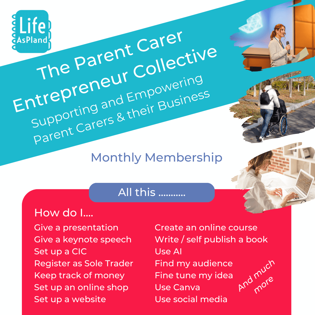 Parent Carer Entrepreneur Collective | Life AsPland